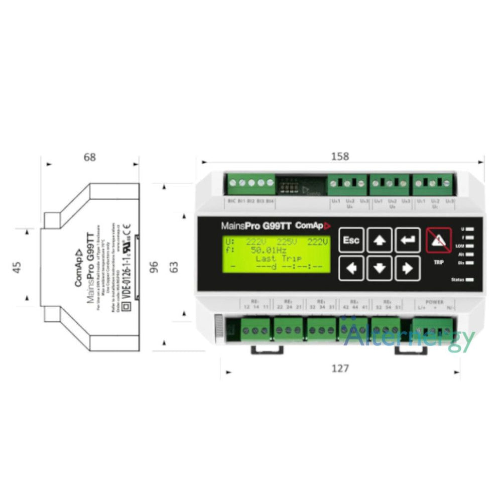 ComAp MainsPro G99TT Protection Relay (With Seal) – Energy Blaze
